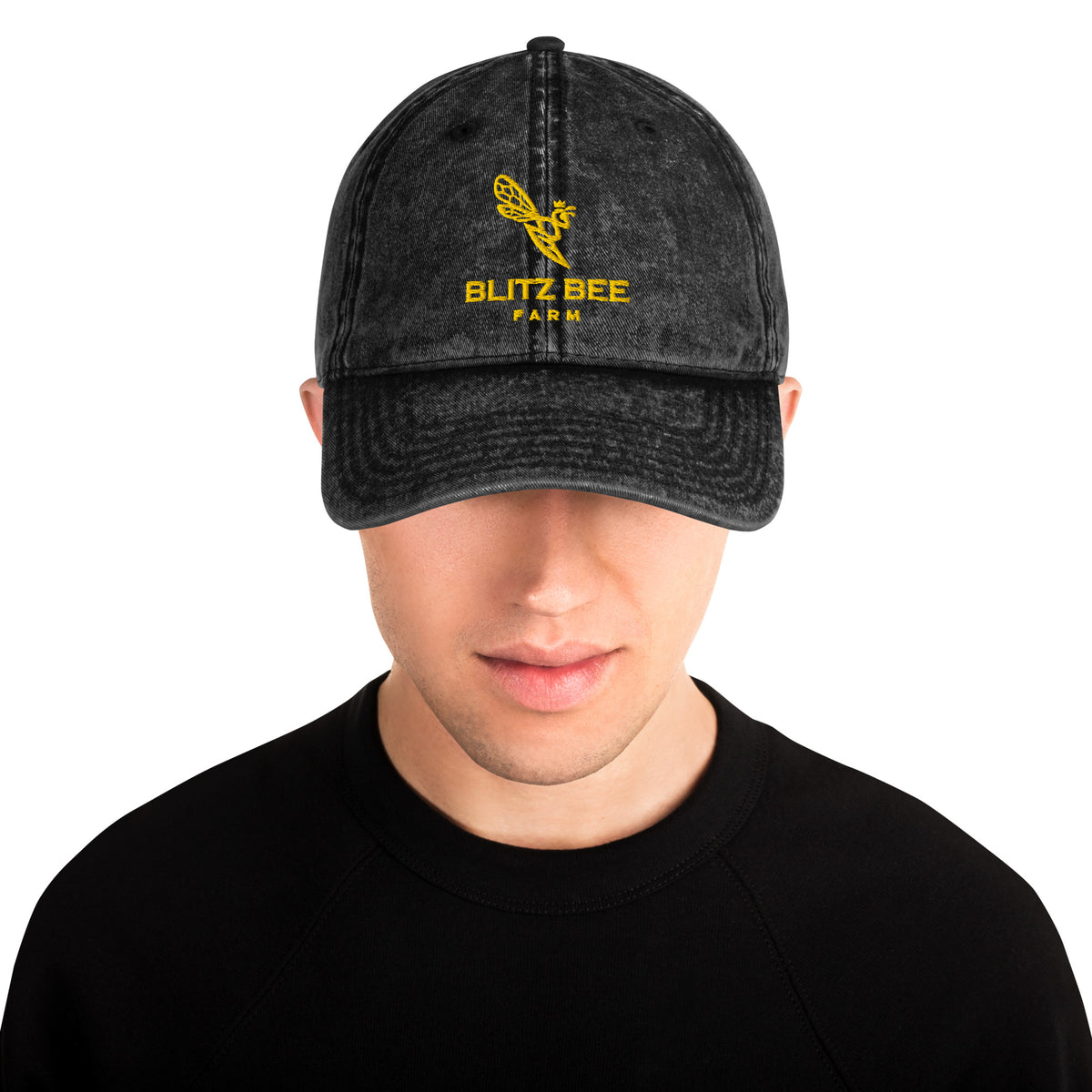 Blitz Bee Farm Embroidered Vintage Hat
